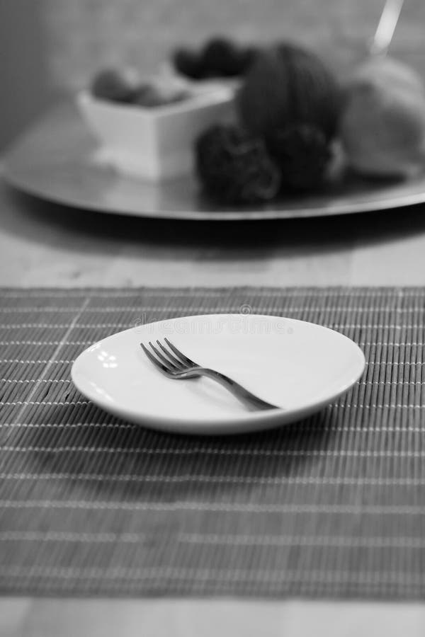 Plate and Fork stock photo. Image of silverware, setting - 30071300