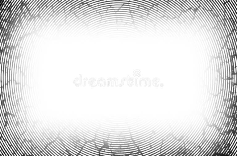 A Black and White Image of a Fingerprint Grunge Borer Frame Vector ...