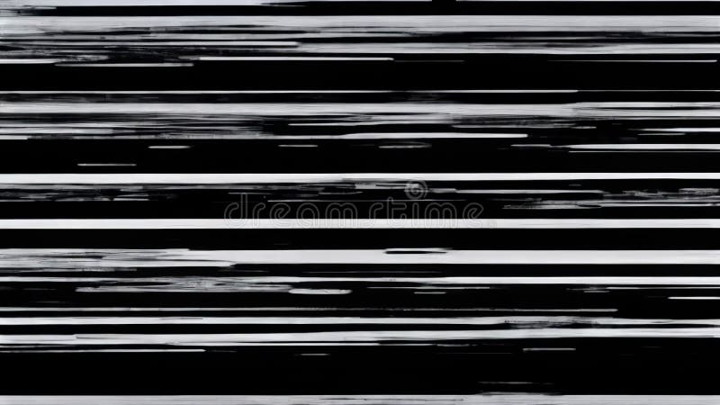 A Black and White Image with a Glitchy, Static Noise Effect Stock ...