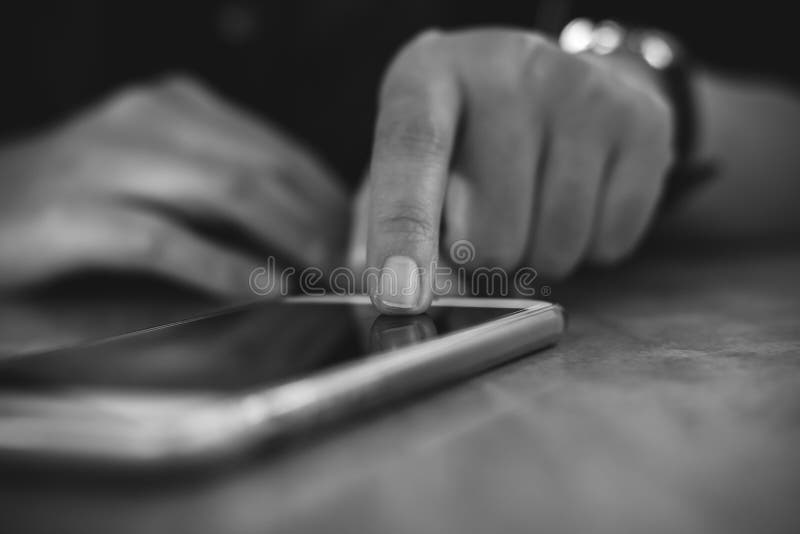 Black Girl Pressing Phone Stock Photos - Free & Royalty-Free Stock ...