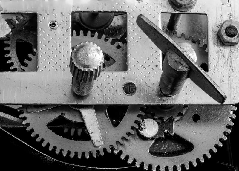 Clockworks. Detail, Close Up. Stock Image - Image of cogs, carriage ...