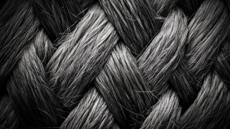 Black and White Image of Interwoven Fibrous Material Stock Illustration ...