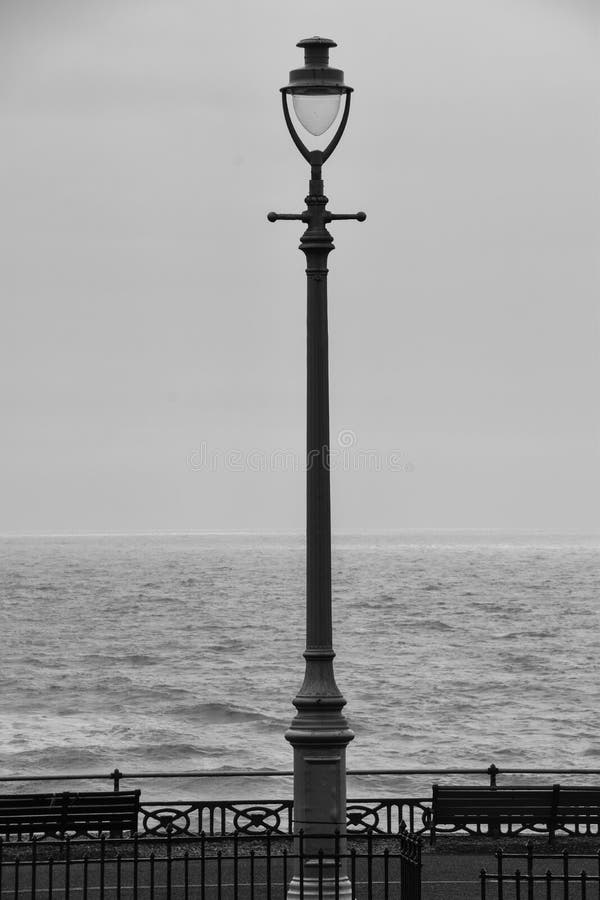 Seaside lamp post stock photo. Image of building, lighting - 118701902