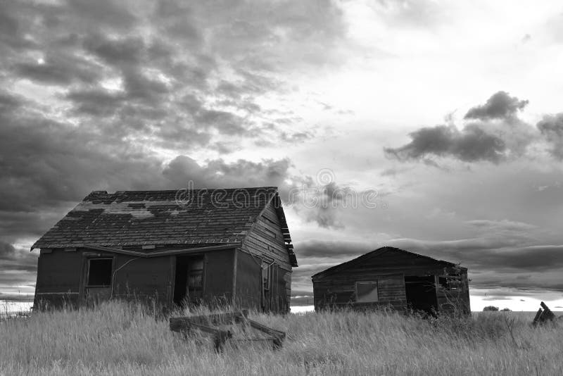 Old Rustic Homestead stock image. Image of overcast, landscape - 99175833