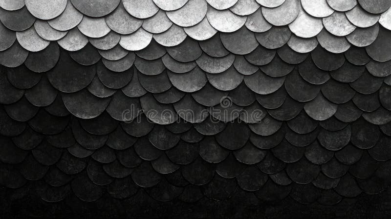 A Black and White Image of Overlapping Circles. Stock Photo - Image of ...