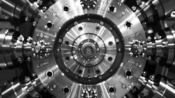 A Black and White Image of a Particle Detector Highlighting the ...