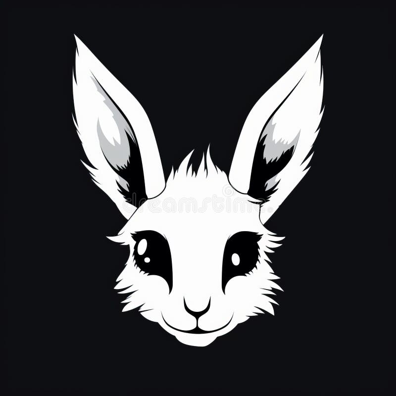 Rabbit face illustrations stock vector. Illustration of merry - 17029176