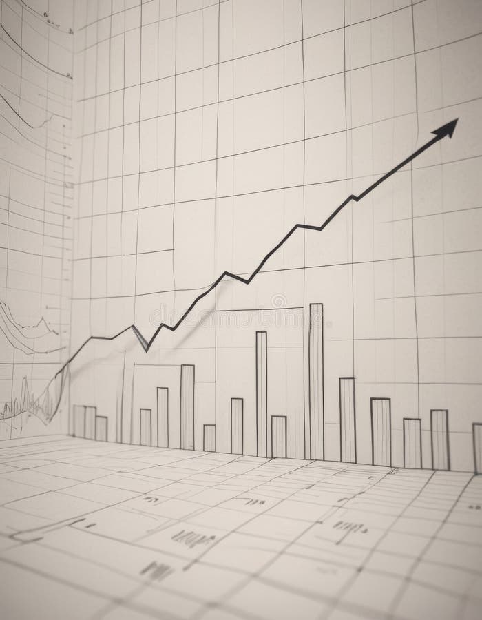 Upward Graph on Reports stock photo. Image of analytics - 313933016