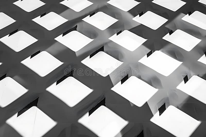 Abstract Diamond Grid Shadow Patterns Sunlight Architecture Design ...