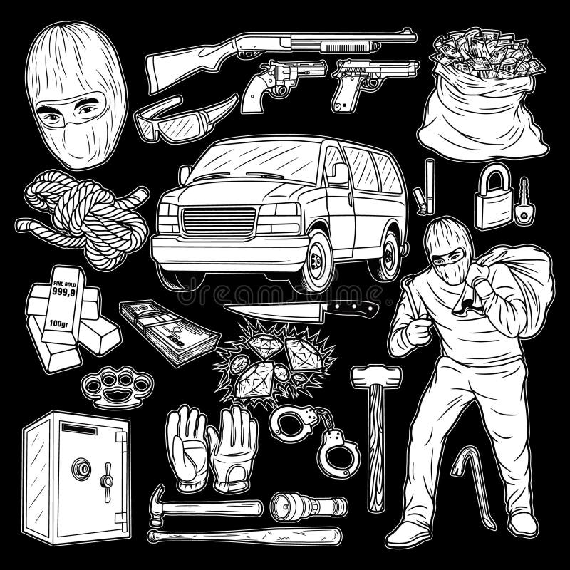 Thief Tools Stock Illustrations – 564 Thief Tools Stock Illustrations ...