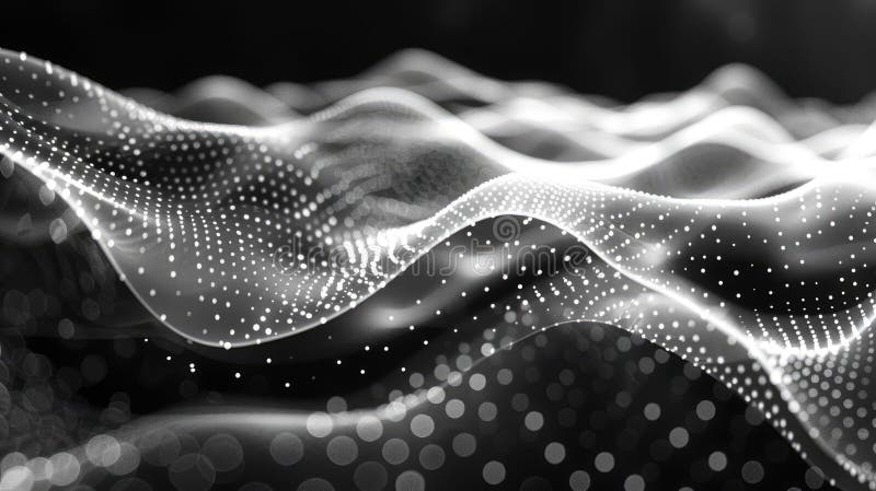 Black and White Image of a Sound Wave AIG535 Stock Illustration ...