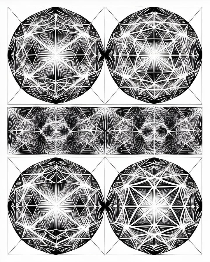 A Black and White Image of a Sphere with the Words the Word on it Stock ...