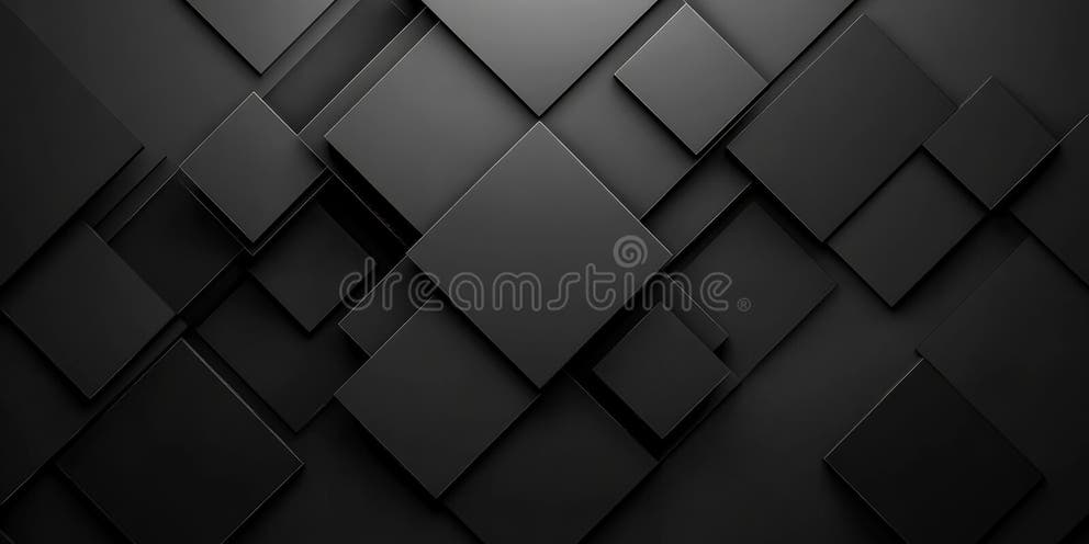 Black and White Image of Squares and Rectangles Stock Photo - Image of ...