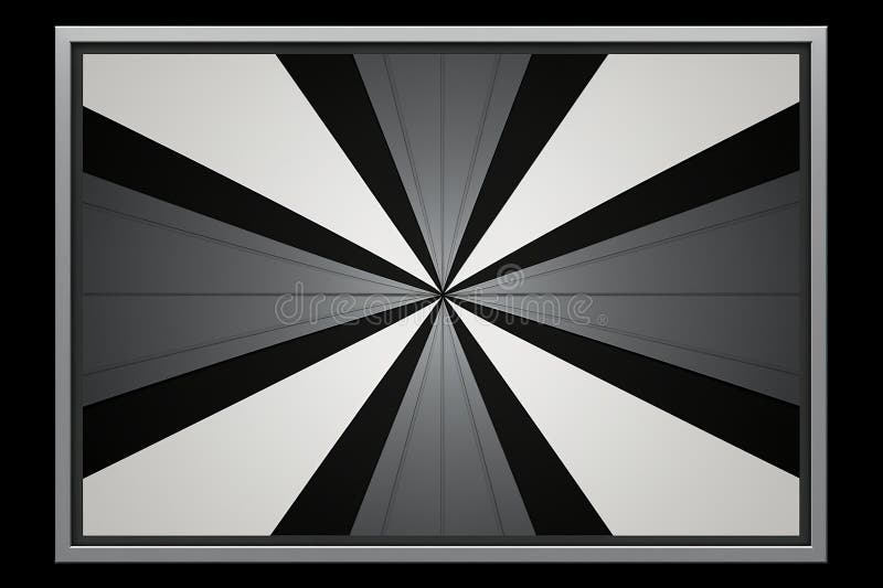 A Black and White Image of a Starburst Pattern Stock Illustration ...