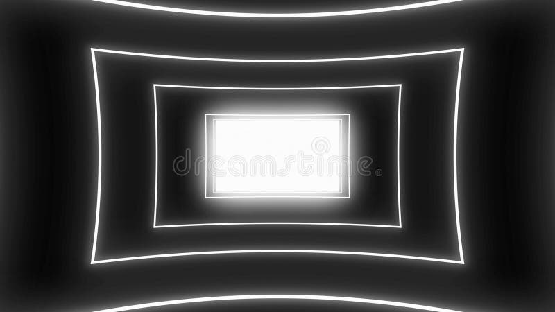 Black and White Infinite Tunnel Loop 4K Background Animation Stock ...