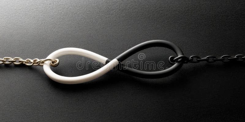 Black Infinity Symbol Smooth White Background Stock Photos - Free ...