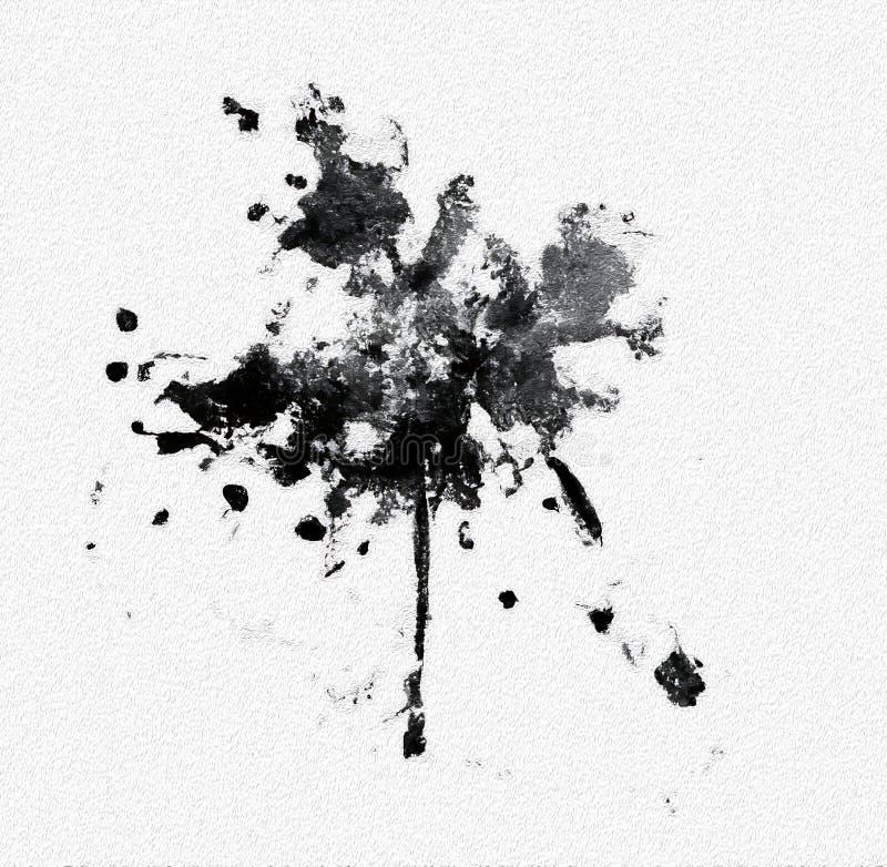 Black and White , Ink Drop Abstract Background Stock Illustration ...