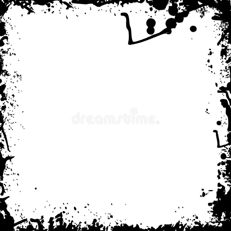 Black and white ink splash stock vector. Illustration of graphic - 3348976