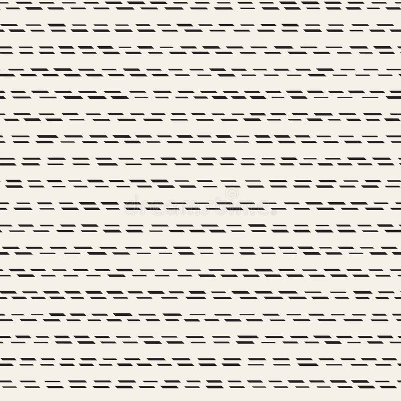 Black and White Irregular Dashed Lines Pattern. Stock Vector ...