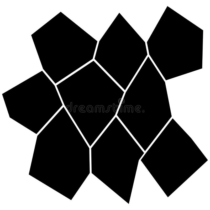 Black And White Irregular Grid Stock Vector Illustration Of Matrix