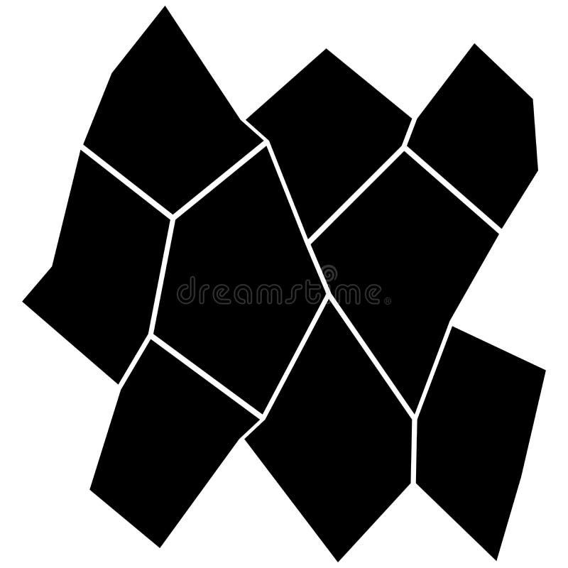 Black and White Irregular Grid Stock Vector - Illustration of frame ...