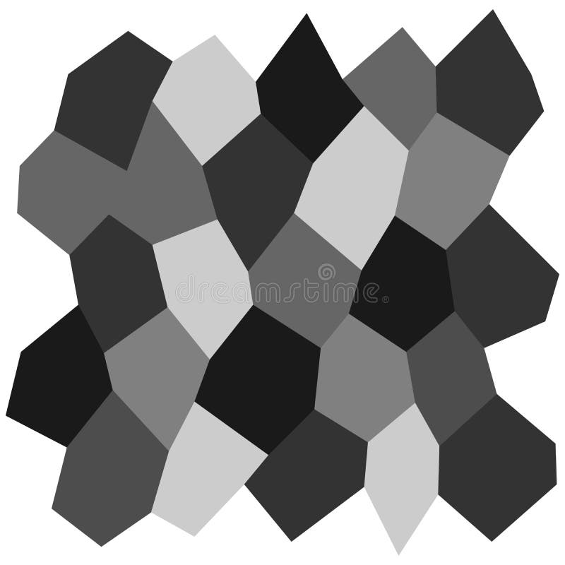 Black And White Irregular Grid Stock Vector Illustration Of Mosaic