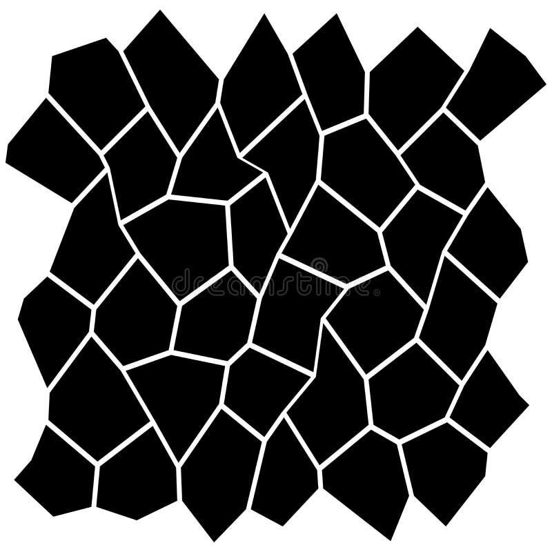 Black and White Irregular Grid Stock Vector - Illustration of ...