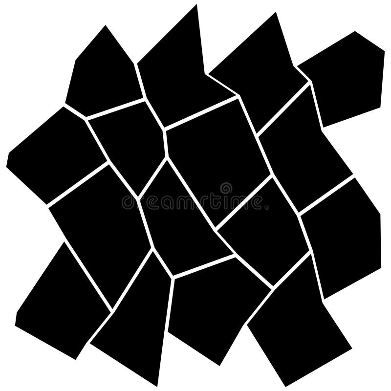 Black and White Irregular Grid Stock Vector - Illustration of ...