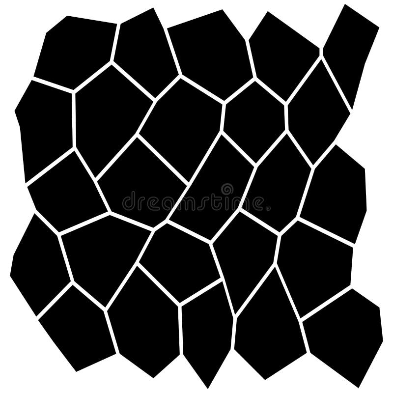 Black and White Irregular Grid Stock Vector - Illustration of ...