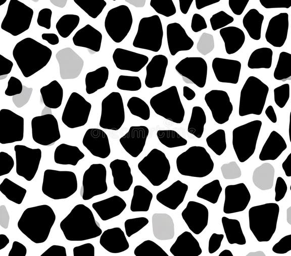 Black and White Irregular Patchwork Pattern Seamless Texture for Design ...