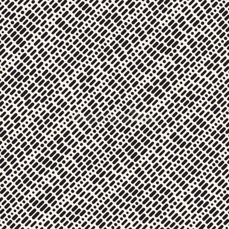 Black and White Irregular Rounded Dashed Lines Pattern. Modern Abstract ...