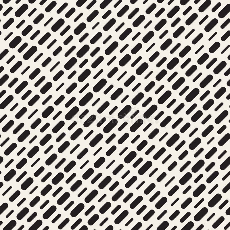 Black and White Irregular Rounded Dashed Lines Pattern. Modern a Stock ...