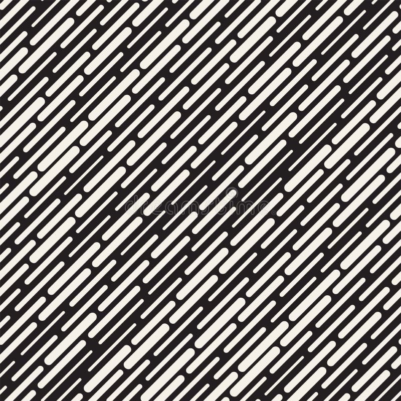 Black and White Irregular Rounded Dashed Lines Pattern. Modern Abstract ...