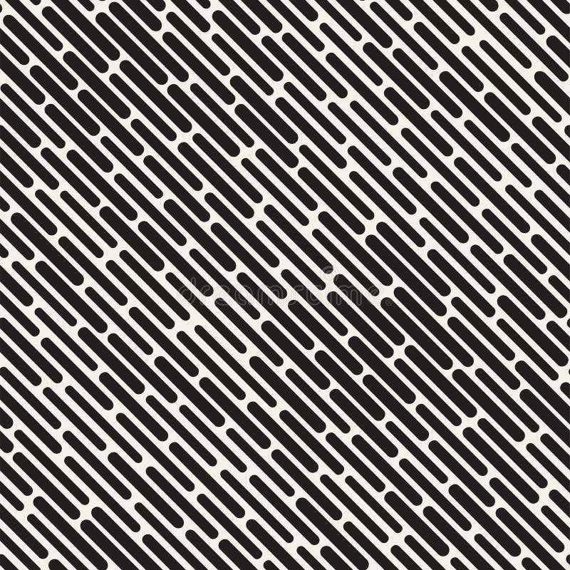 Black and White Irregular Rounded Dashed Lines Pattern. Modern Abstract ...