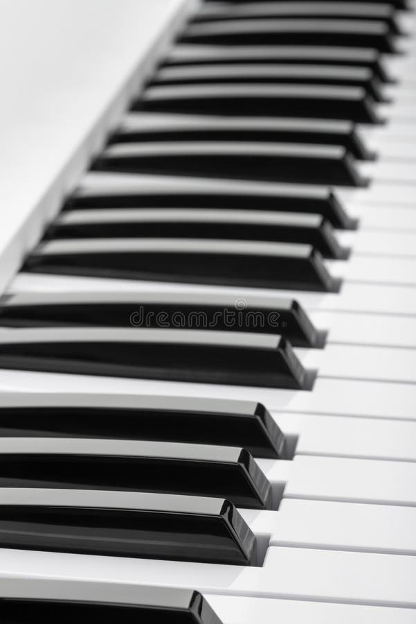 Black and White Keys of a Music Keyboard Stock Image - Image of melody ...