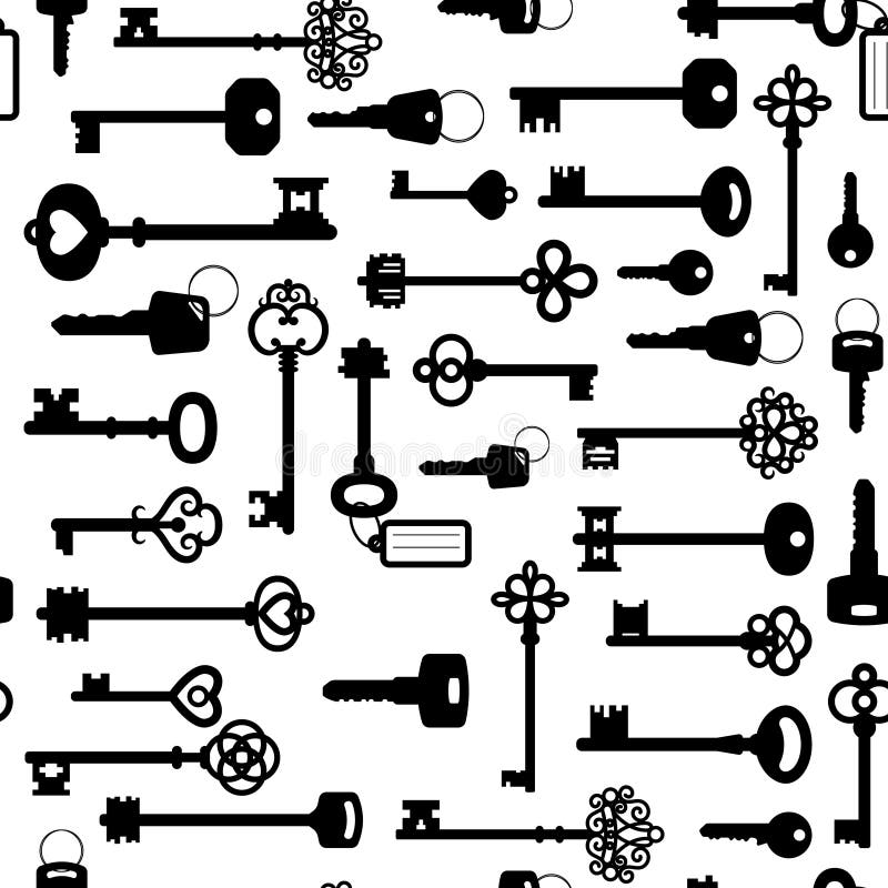 Black and White Keys Seamless Pattern Stock Vector - Illustration of ... Black and White Keys Seamless Pattern Stock Vector - Illustration of ...