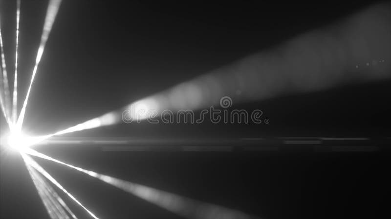 Black-and-white Laser Beams Radiating from a Blinding Light Source in ...