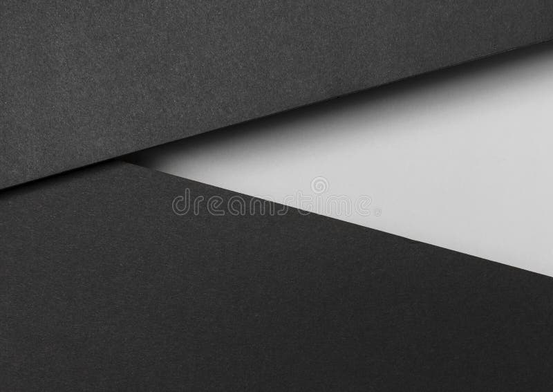 Black White Layers Paper Top View. High Quality Photo Stock Photo ...