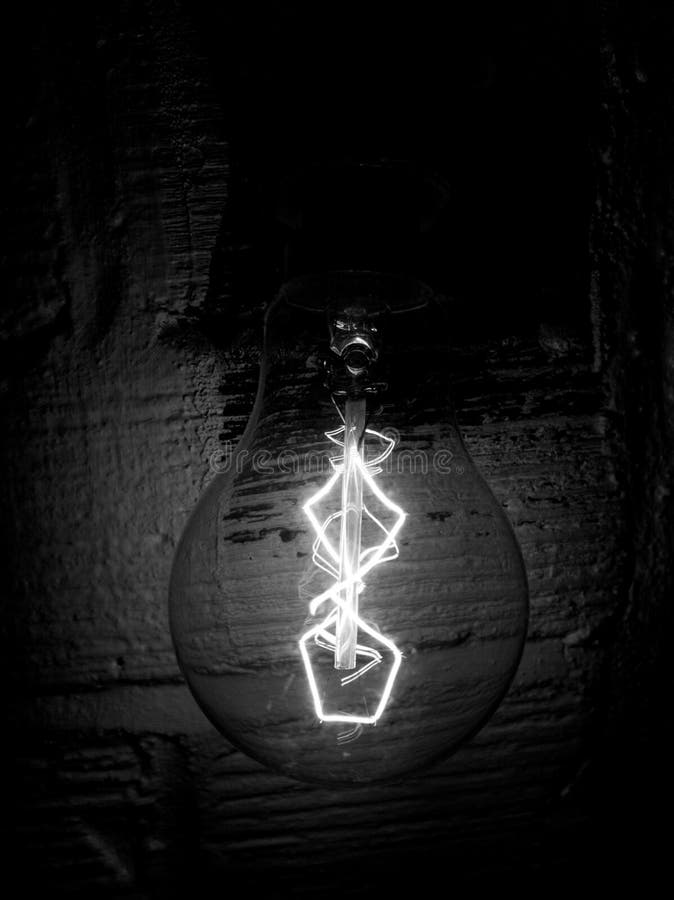 Black and white light bulb stock image. Image of white - 95811745