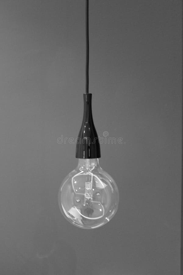 Black and white light bulb stock image. Image of clean - 99410935