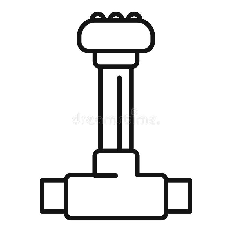 Vector Illustration of a Simple Pipe Wrench Icon Stock Vector ...