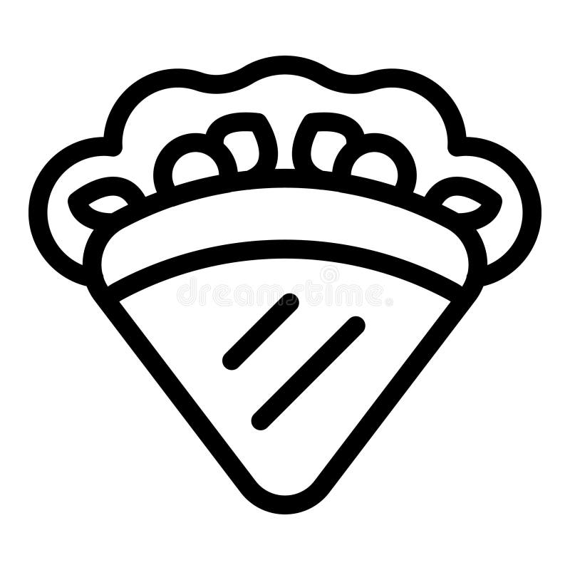 Black and White Line Art of a Pie Slice Stock Vector - Illustration of ...