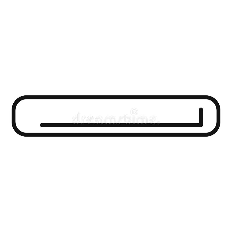 Black and White Line Art of a Progress Bar Stock Vector - Illustration ...