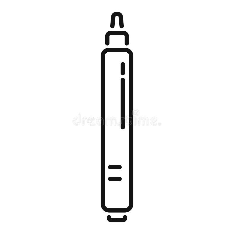 Vector Illustration of a Digital Pen Icon Stock Vector - Illustration ...