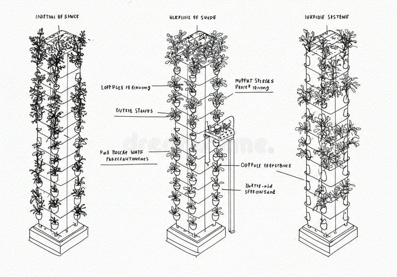Black Hydroponic System Stock Illustrations – 167 Black Hydroponic ...
