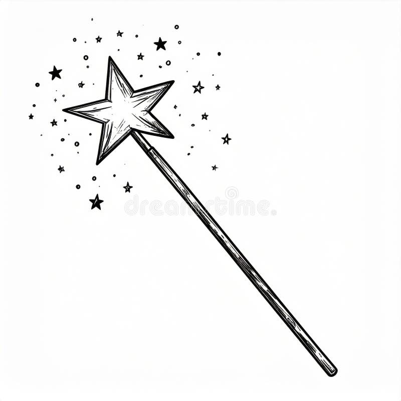 Magic Star Drawing Stock Illustrations – 49,327 Magic Star Drawing ...