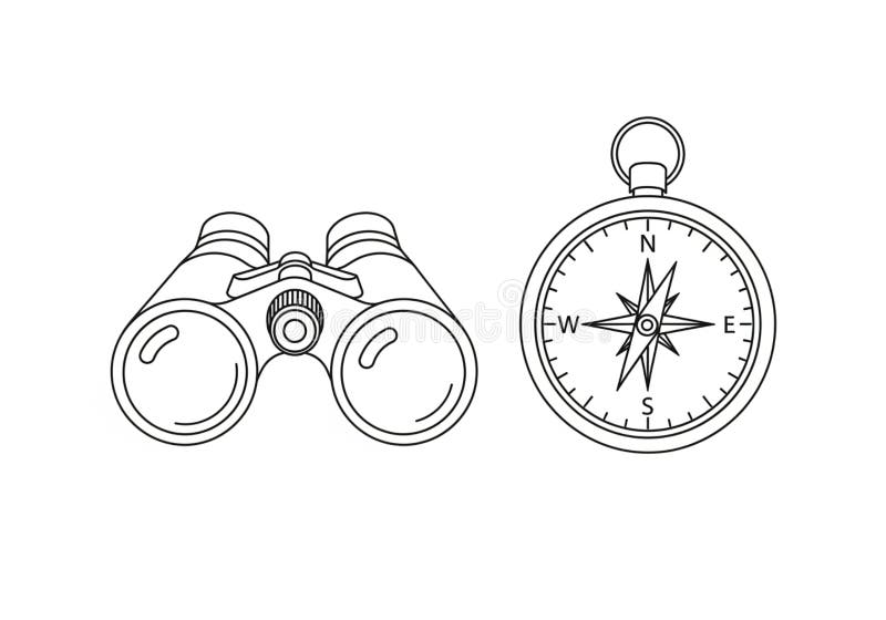 Binoculars Drawing Line Stock Illustrations – 3,905 Binoculars Drawing ...