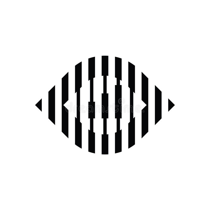Simple Eye Lens Logo Design Stock Illustration - Illustration of ...