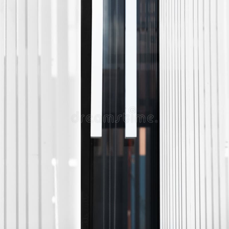 Black and White Line Interior Abstract Architecture Square Background ...