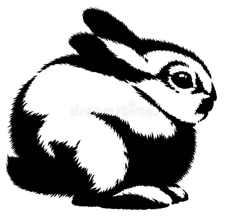 Rabbit Illustration stock illustration. Illustration of renewal - 12692005